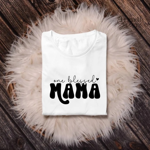 Bella Canvas | Tops | One Blessed Mama | Poshmark